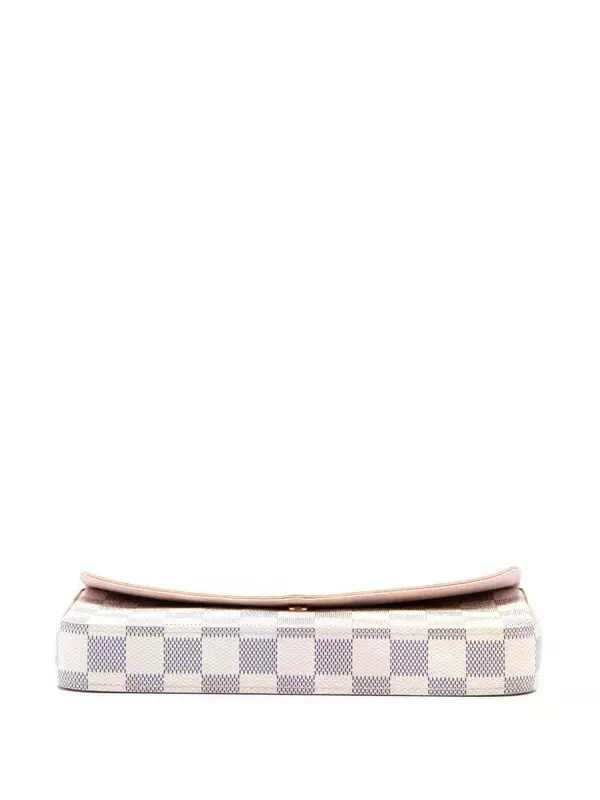 LOUIS VUITTON Damier Azur Pochette Felicie - White