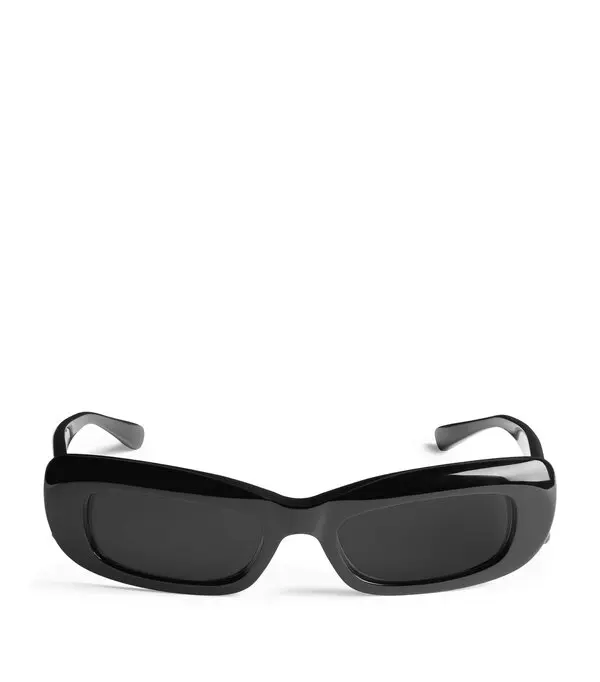 Balenciaga Diva Rectangle Sunglasses - Black