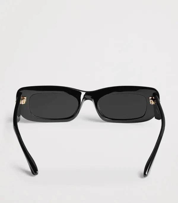 Balenciaga Diva Rectangle Sunglasses - Black