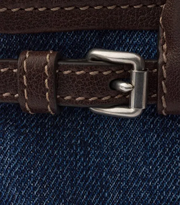 Prada Bonnie Small Denim Shoulder Bag - Blue