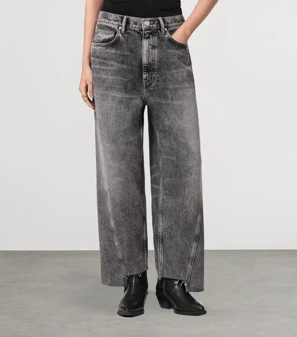 ALLSAINTS Asymmetric Fox Wide-leg Jeans