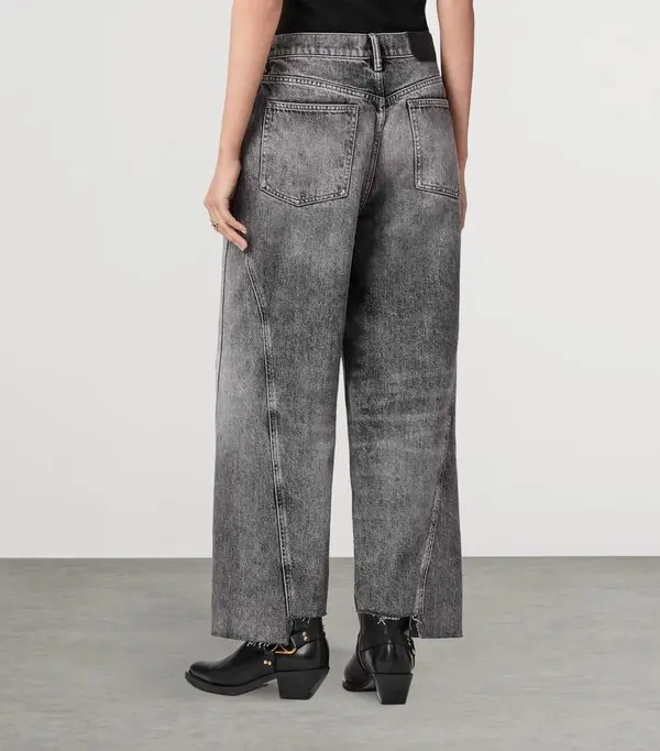 ALLSAINTS Asymmetric Fox Wide-leg Jeans