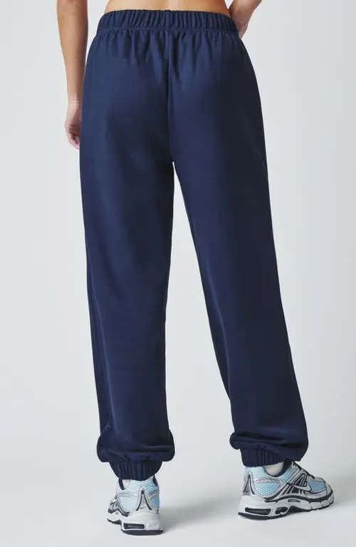 FLORENCE BY MILLS Cotton Blend Boyfriend Joggers - Navy