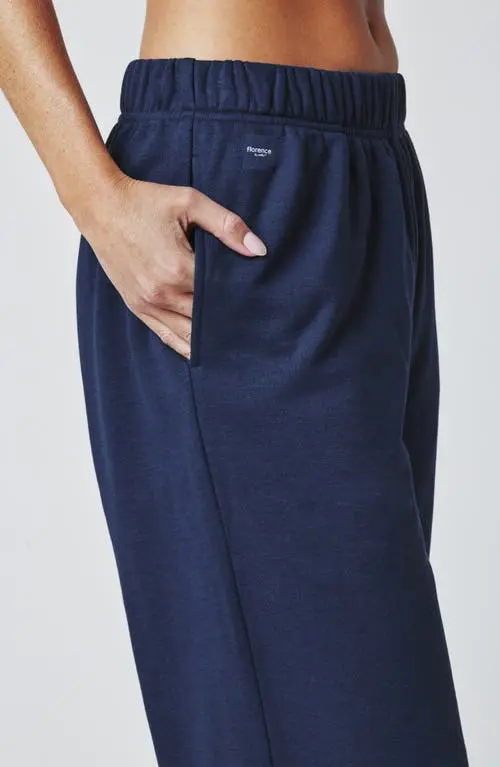 FLORENCE BY MILLS Cotton Blend Boyfriend Joggers - Navy