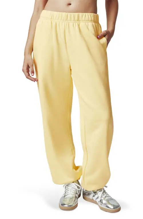 FLORENCE BY MILLS Cotton Blend Boyfriend Joggers - Popcorn