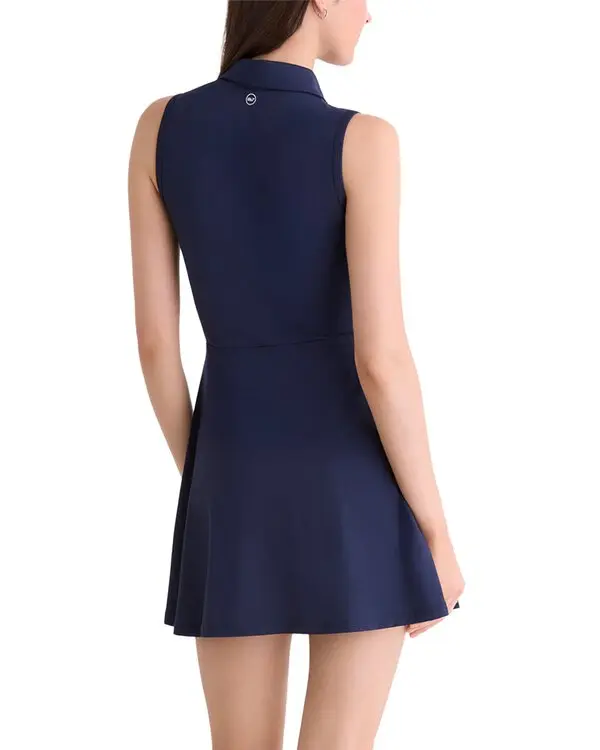 Vineyard Vines Sleeveless Zip Up Polo Mini Dress