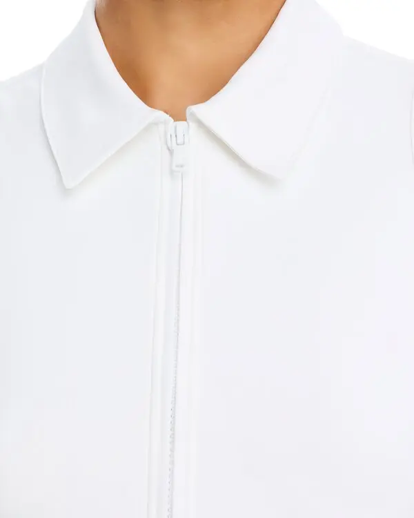 Vineyard Vines Sleeveless Zip Up Polo Mini Dress - White