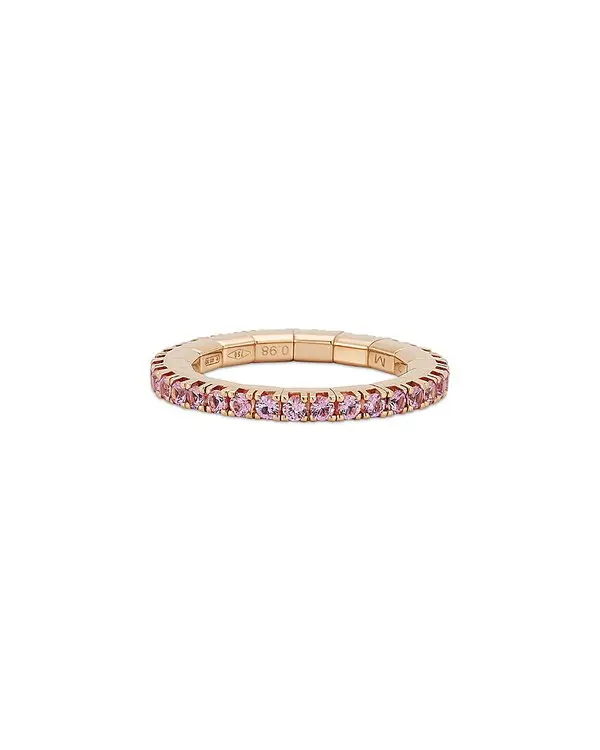 EXTENSIBLE Roberto Demeglio Pink Sapphire Stretch Eternity Band - Rose Gold