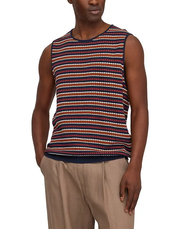 Nn07 Striped Knit Tank Top