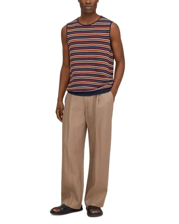 Nn07 Striped Knit Tank Top