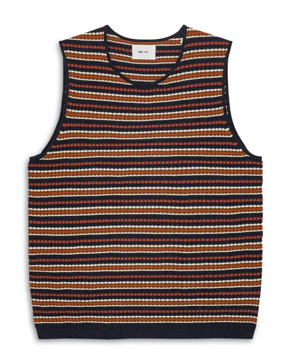 Nn07 Striped Knit Tank Top