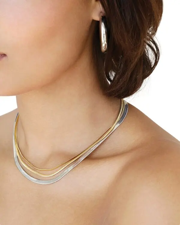 Ettika Mixed Metal Layered Necklace