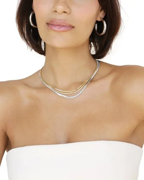 Ettika Mixed Metal Layered Necklace