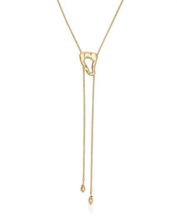 Ettika Molten Muse Bolo Necklace - Gold