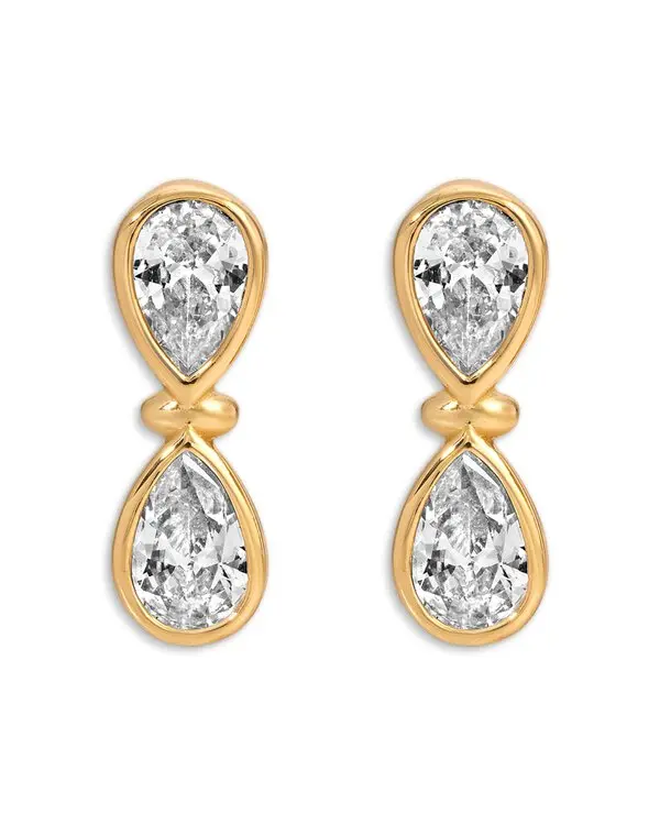 Ettika Infinity Crystal Stud Earrings