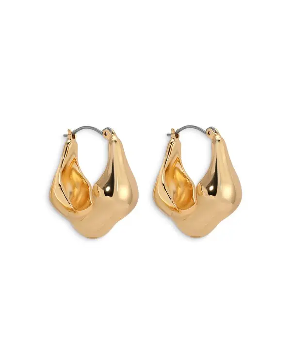 Ettika Molten Metal Hoop Earrings