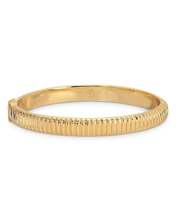 Ettika Ribbed Bangle Bracelet - Gold