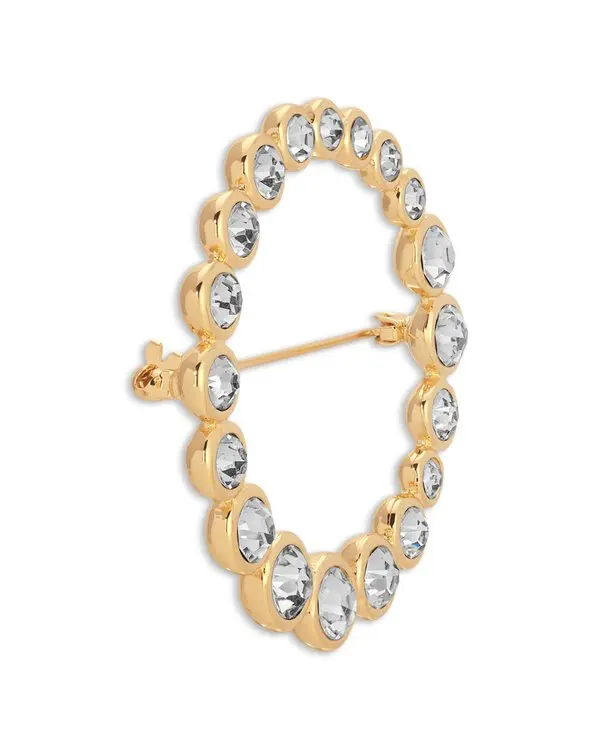Ettika Crystal Embellished Loop Pin - Gold