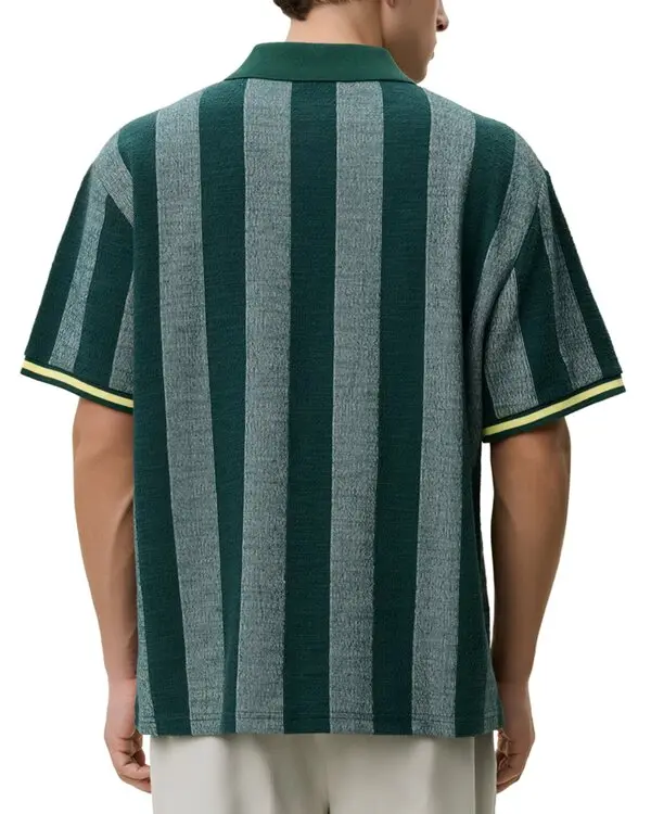 LES DEUX Stripe Jacquard Football Jersey