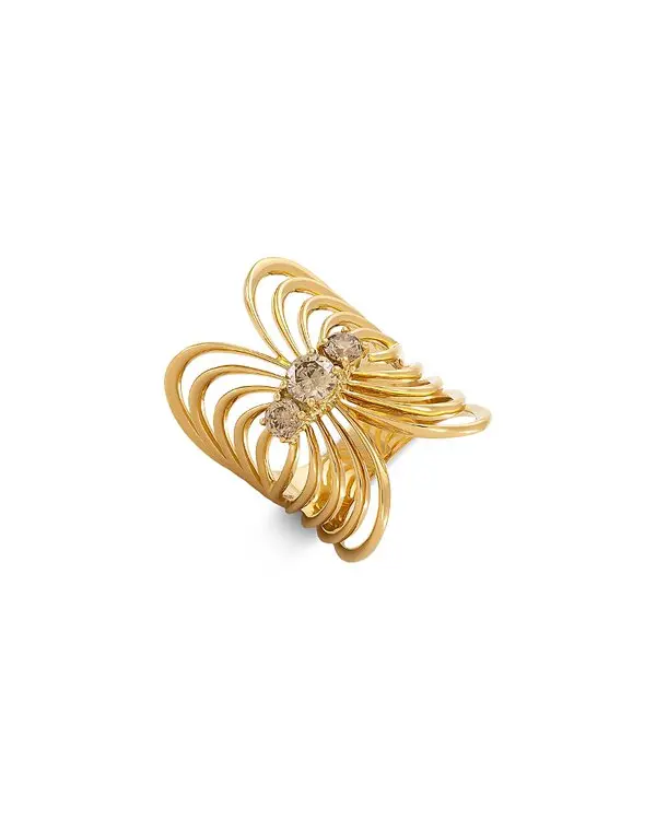 Etho Maria 18k Yellow Diamond Statement Ring - Gold