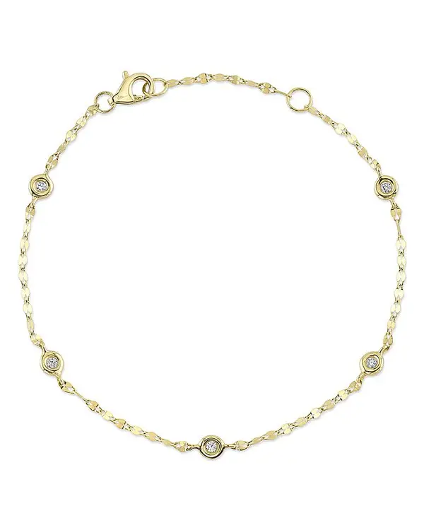 MOON & MEADOW 14k Yellow Diamond Chain Bracelet - Gold