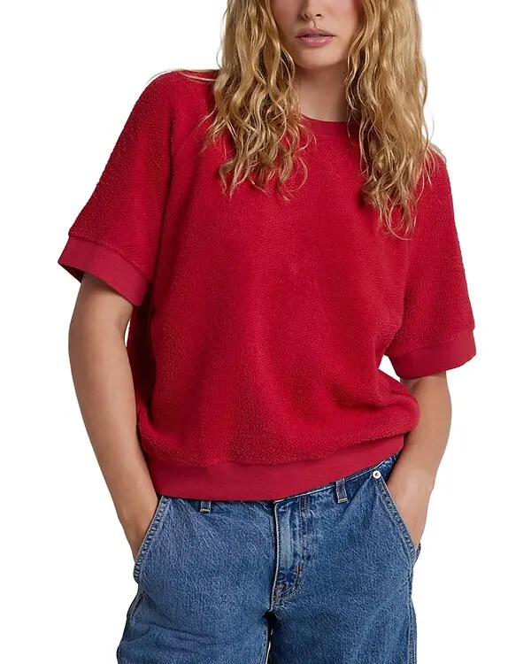 PERFECTWHITETEE Kennedy Fleece Sweatshirt - Game Day Red