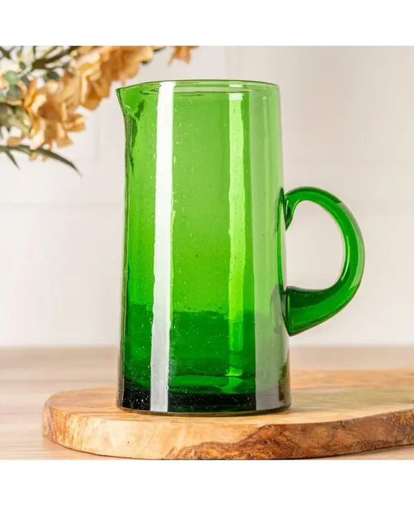 VERVE CULTURE Moroccan Cone Jug - Green