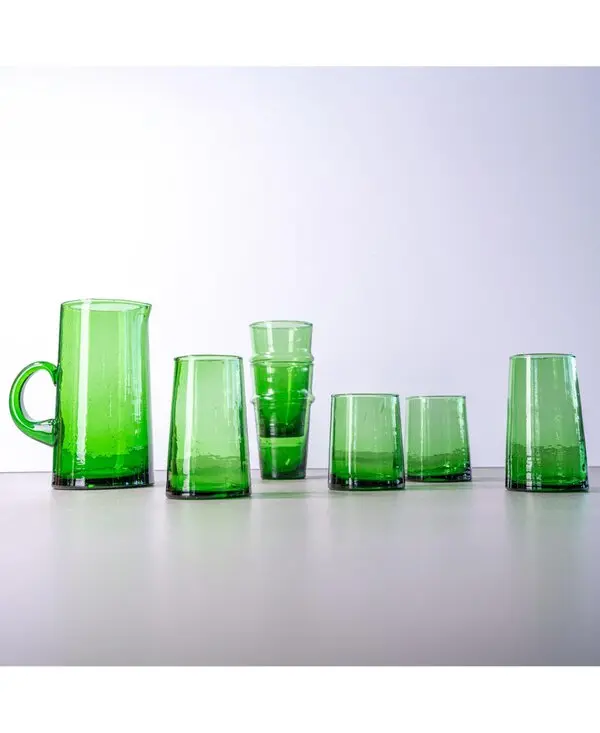VERVE CULTURE Moroccan Cone Jug - Green