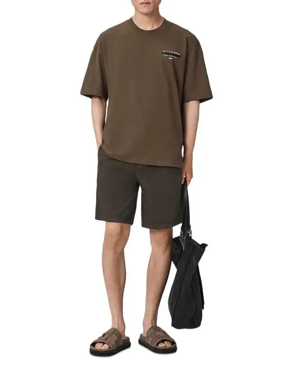 ALLSAINTS Hanbury Regular Fit Drawstring Shorts - Weathered Brown