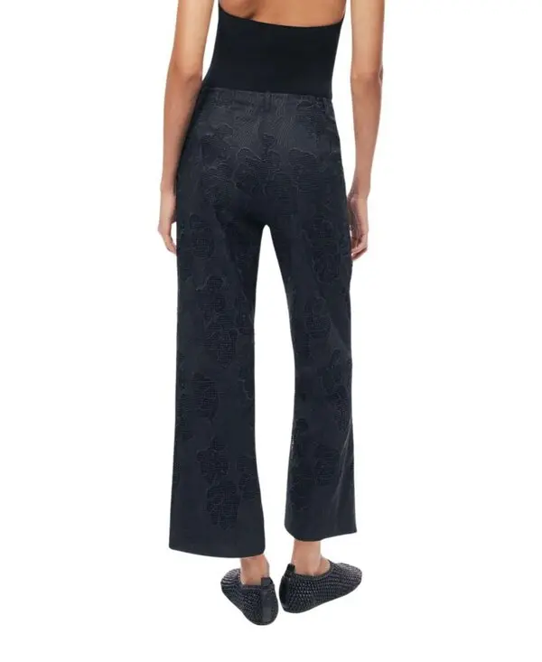 NOCTURNE Printed Relaxed Straight-leg Pants