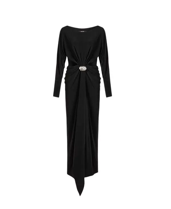 NOCTURNE One-shoulder Cut-out Maxi Dress