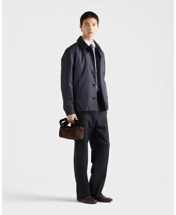 Prada Suede Shoulder Bag - Brown