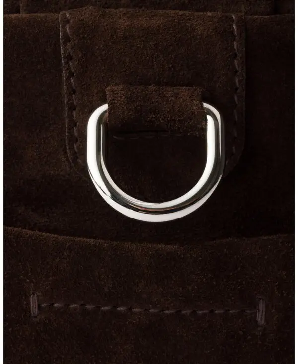 Prada Suede Shoulder Bag - Brown