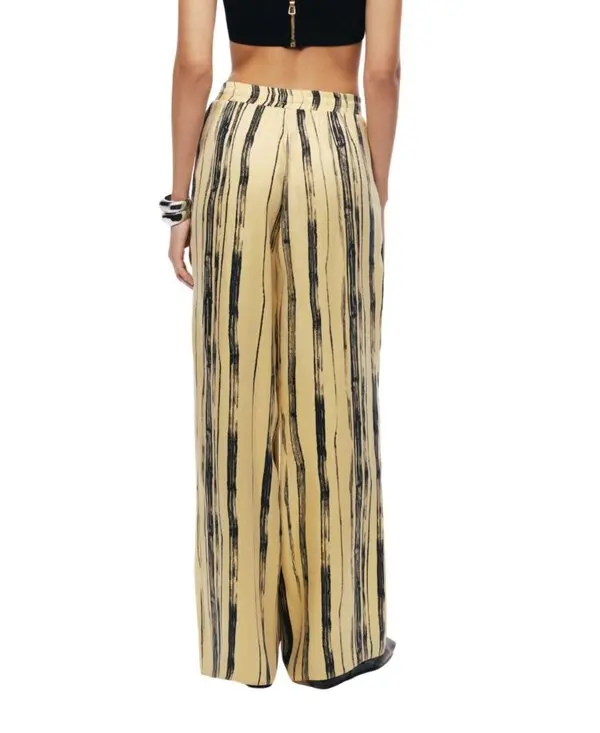 NOCTURNE Abstract Striped Wide-leg Trousers