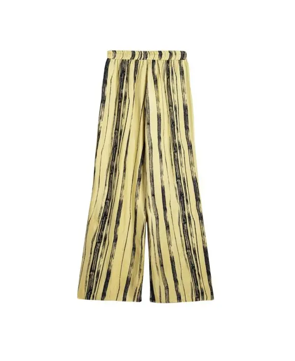 NOCTURNE Abstract Striped Wide-leg Trousers