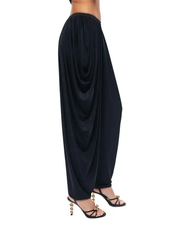 NOCTURNE Draped Relaxed-fit Pants