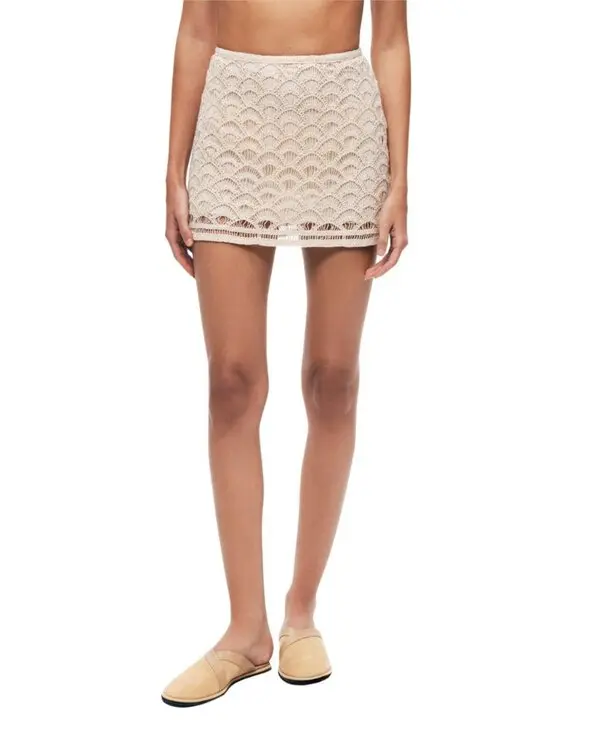 NOCTURNE High-waisted Lace Mini Skirt