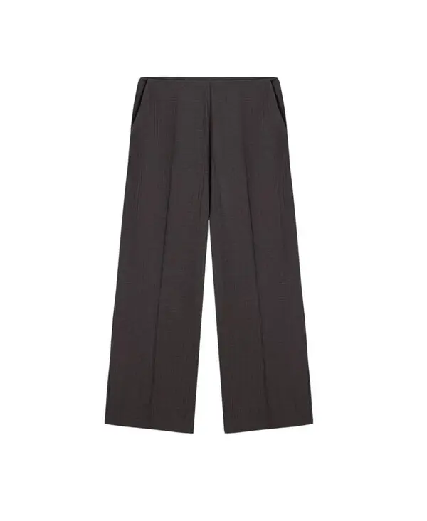 NOCTURNE Wide-leg Fluid Pants - Anthracite