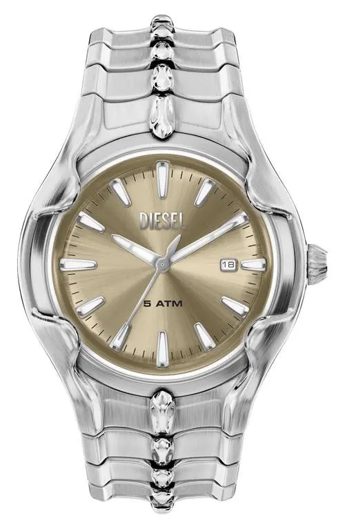DIESEL® Sculptural Bracelet Watch - Silver