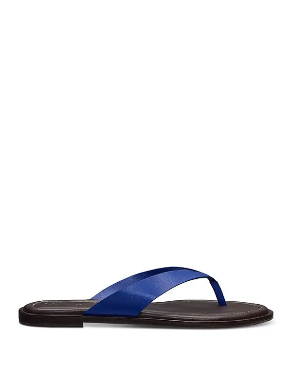 REFORMATION Jessie Thong Sandals - Blue/brown