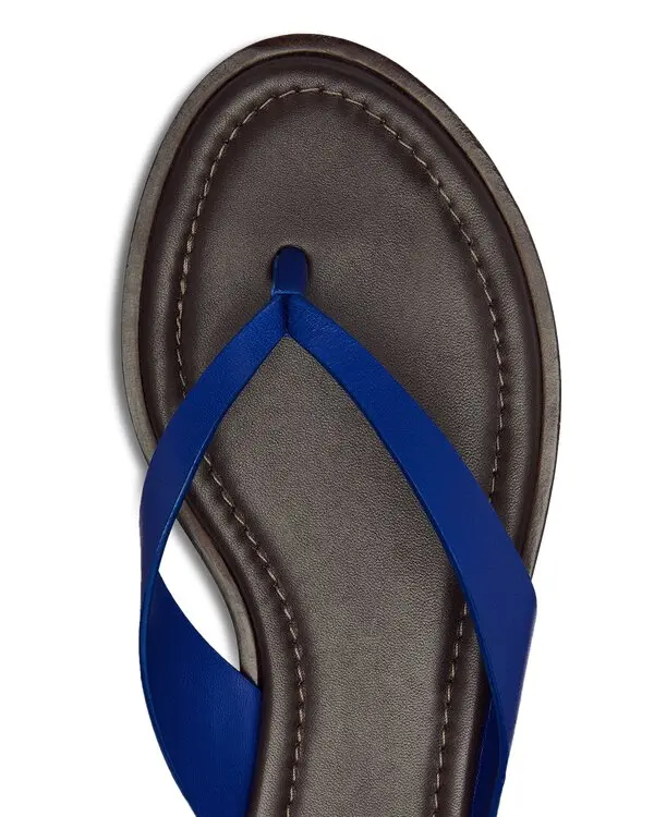REFORMATION Jessie Thong Sandals - Blue/brown