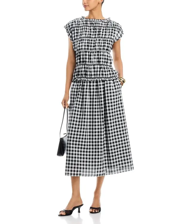A.REN Maelle Gingham Top