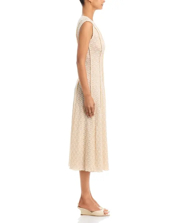 A.REN Sleeveless Lace Midi Dress
