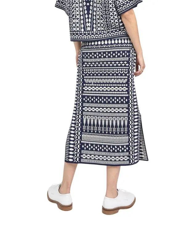 TEMPERLEY LONDON Tlalli Knit Skirt With Metallic Stud Embellishments