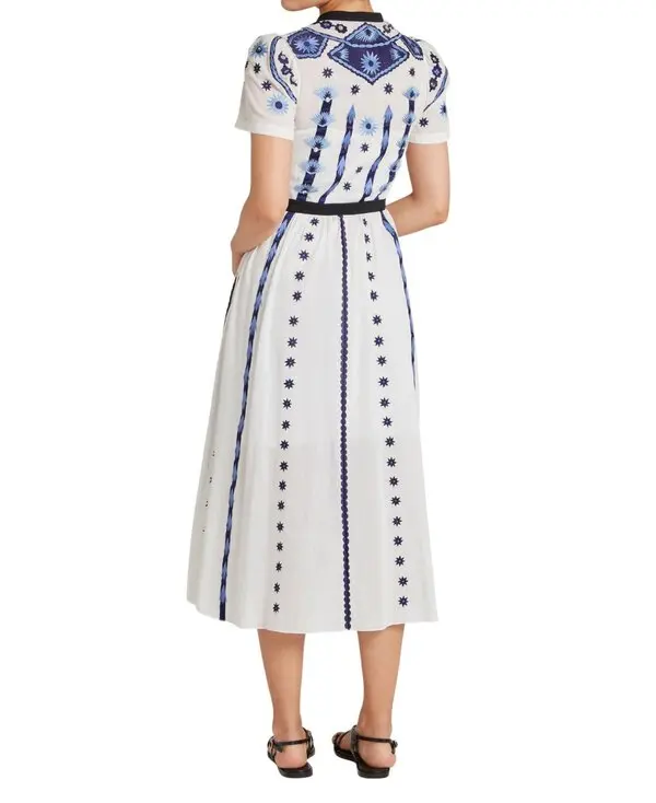 TEMPERLEY LONDON Edith Embroidered Shirt Dress
