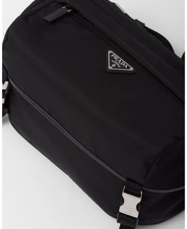 Prada Re-nylon And Saffiano Leather Shoulder Bag