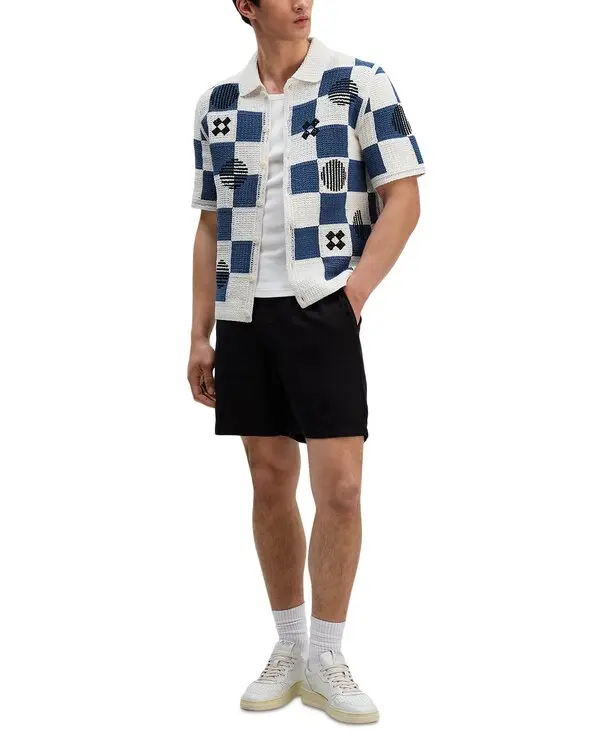 WAX LONDON Porto Knit Graphic Shirt
