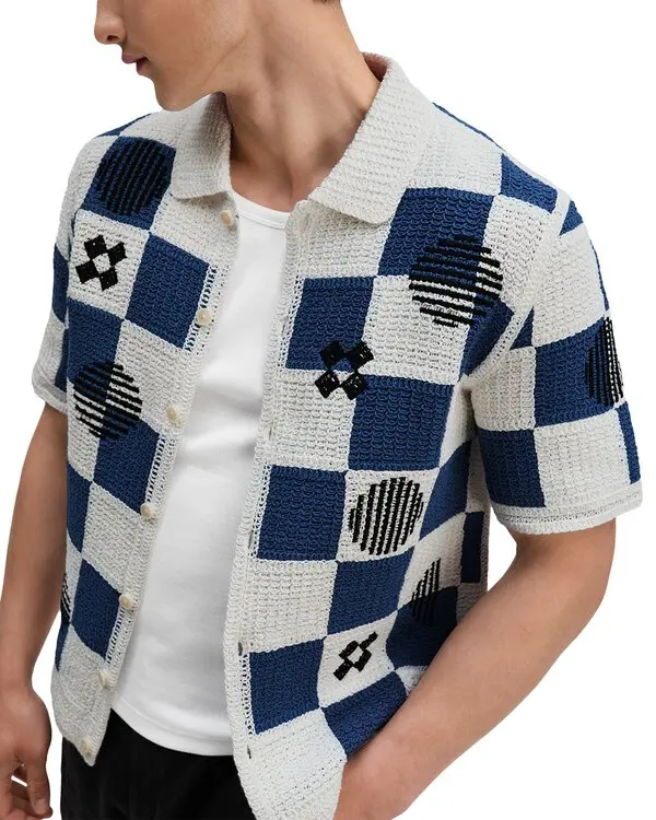 WAX LONDON Porto Knit Graphic Shirt