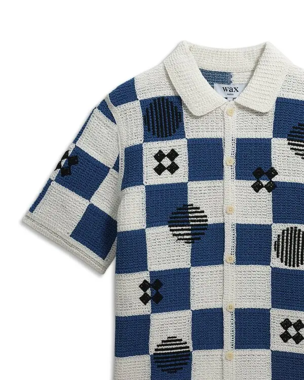 WAX LONDON Porto Knit Graphic Shirt