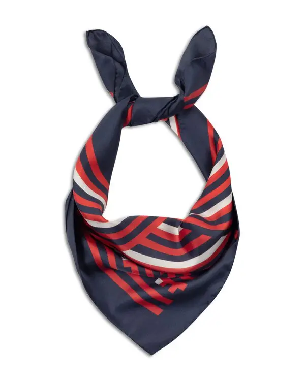 Echo Stripes Silk Scarf